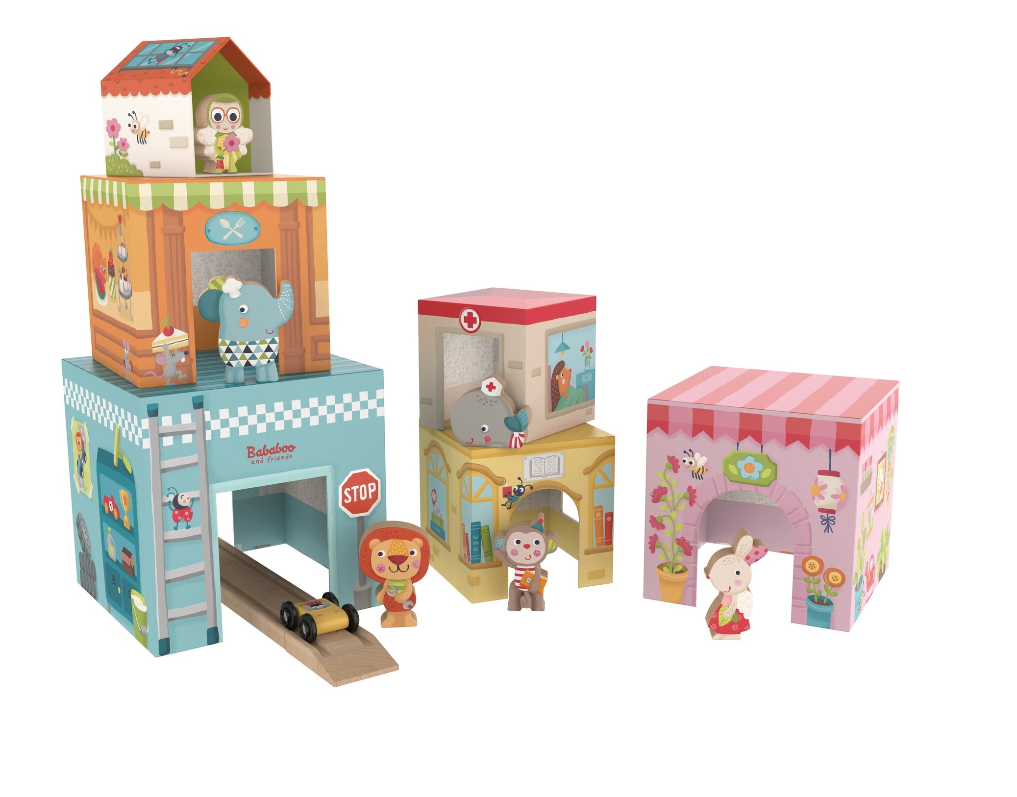 Tower House Stacking Game – Trendy Tots Winnipeg