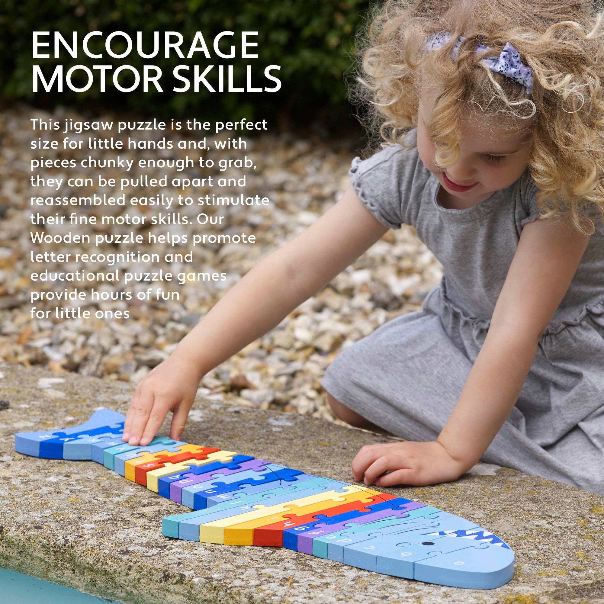 Shark Alphabet Wooden Puzzle – Trendy Tots Winnipeg