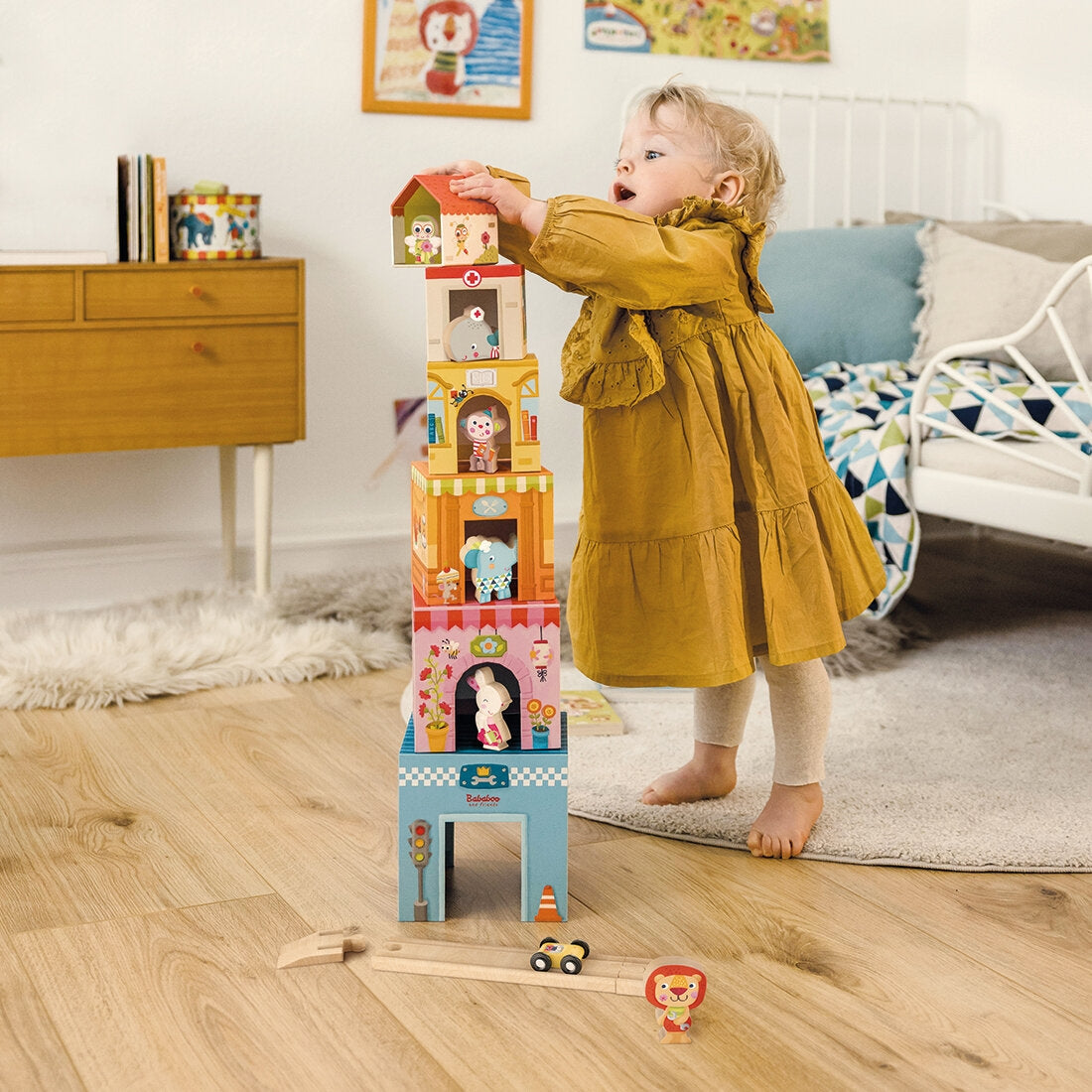 Tower House Stacking Game – Trendy Tots Winnipeg
